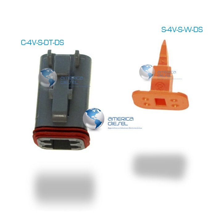 4 Way Female Connector (A to D Lock) - America Diesel
