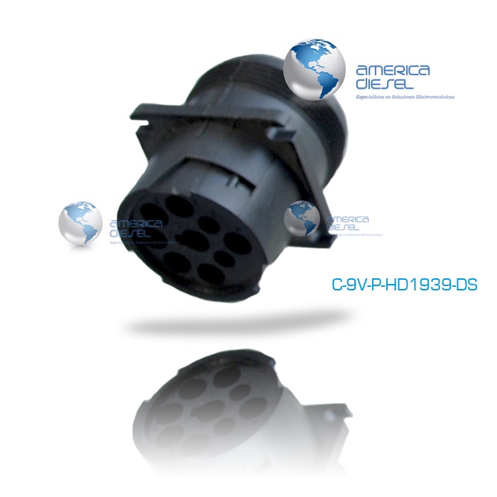 9-Way Diagnostic Connector Male - America Diesel