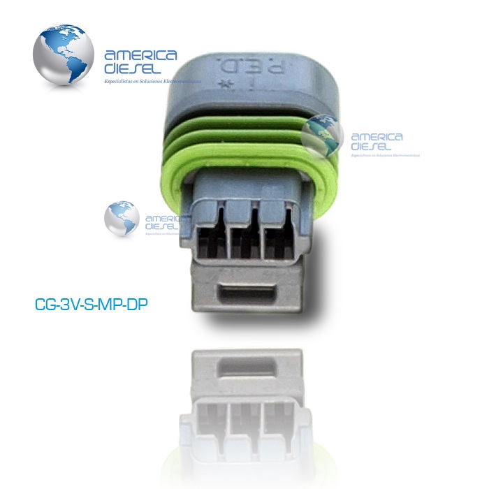 3 way MP Gray Connector - America Diesel