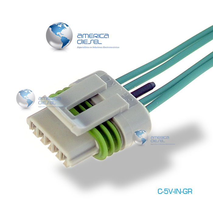 5-Way MP Gray Injector Connector - America Diesel