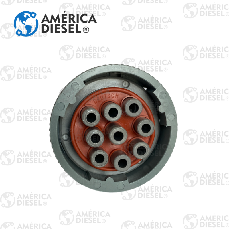 9-way Gray Socket Diagnostic Connector - America Diesel